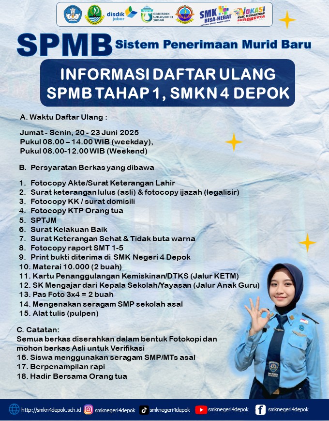 Pengumuman SPMB Tahap 1 TA 2025/2026